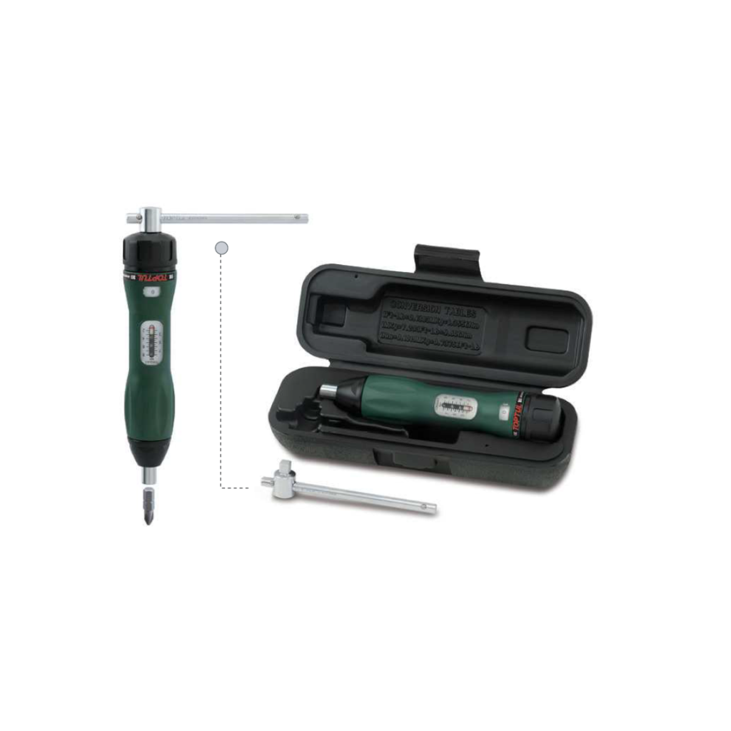 Torquímetro Axial com Sextavado de Encaixe de 1/4″ (Fêmea) | Toptul Brasil